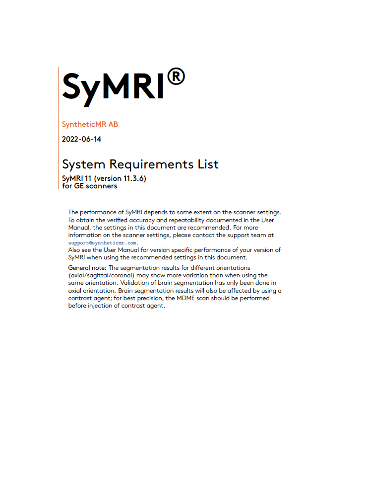 SyntheticMR