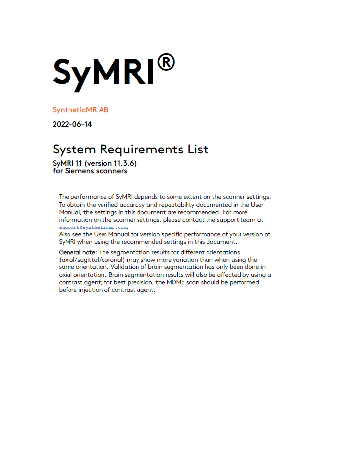 SyntheticMR